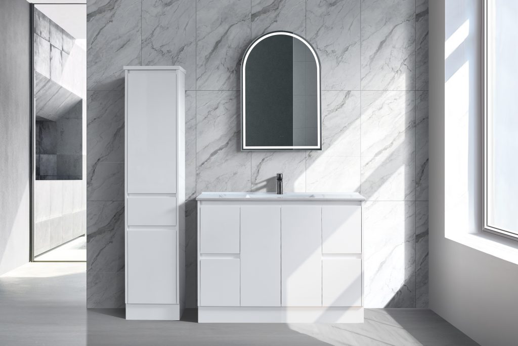 Sammy - MATTE White Freestanding Vanity 600-1800mm [20-SK7-WM] – Maxten ...