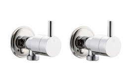 Mekong Laundry Round 1/4 Turn Washing Machine Stop Tap Pair [16-Mekong ...